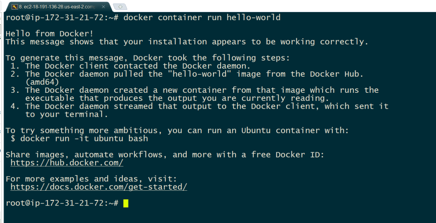 Docker run Container and get inside it – THE NUCLEAR GEEKS